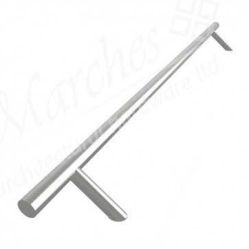 Offset T Bar Pull Handle 1200mm Secret Fix 32mm Ø 316 SSS - Pull ...