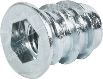Screw-in sleeve, M8 internal thread, hexagonal socket head, zinc-plated ...