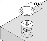 Minifix 15 cover caps - Cover/Trim Caps - Knock Down (KD) Connecting ...