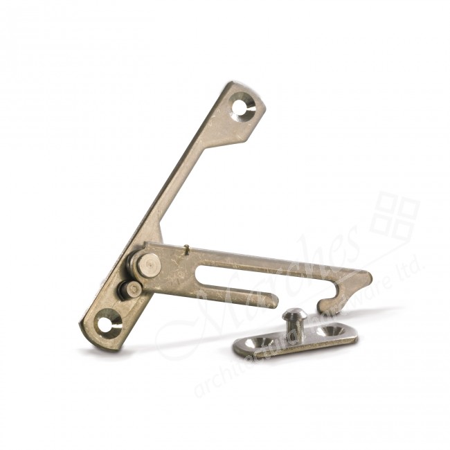 Spring Loaded Restrictor Stay LH - Satin Stainless Steel - Restrictors ...