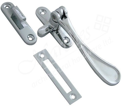 Victorian Reversible Casement Fastener - Polished Chrome - Casement ...