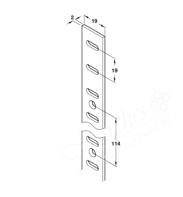 Flat Bookcase Strip 1.83m - White - Flat Bookcase Strips - Shelving ...