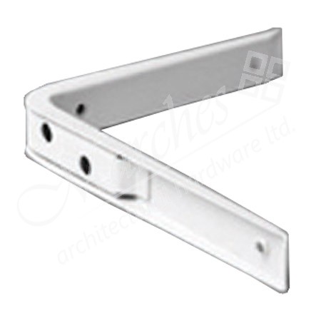 Reinforced Shelf Bracket 100mm x 75mm - White - Cabinet Hardware ...
