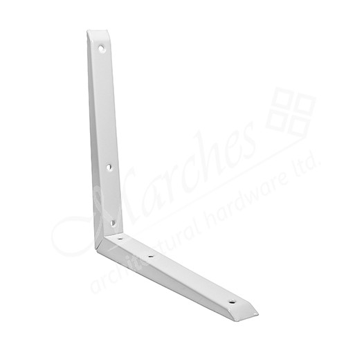 Reinforced Shelf Bracket 200mm x 200mm - White - Handrail, Shelf ...