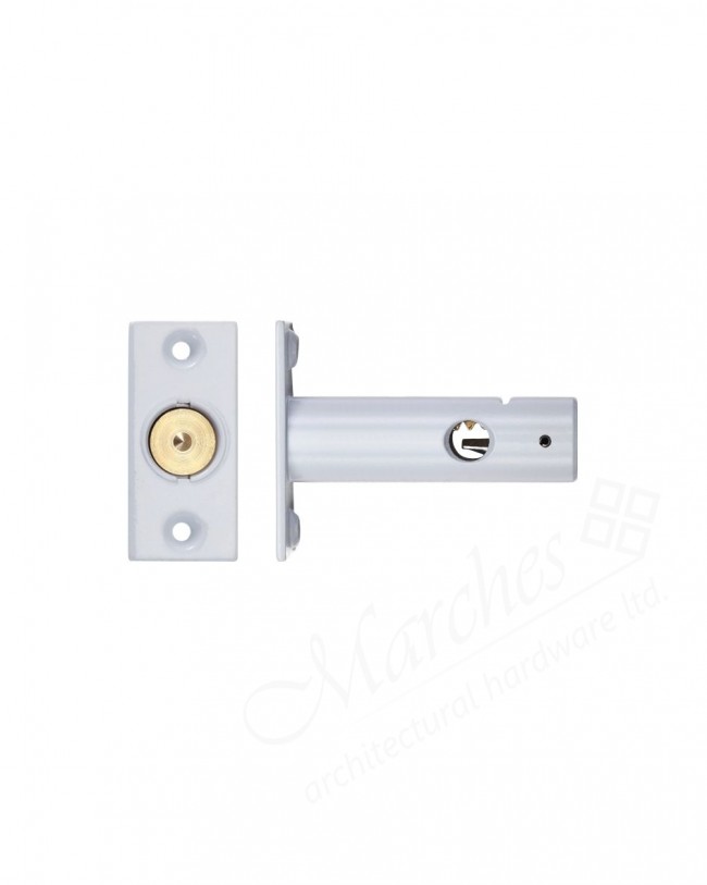 Security Door Bolt - White - Security & Indicator Bolts - Bolts - Door ...