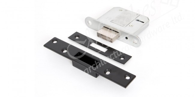 British Standard 5 Lever Deadlock 76mm - Black - British Standard ...