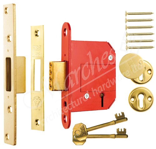 British Standard High Security Fortress 5 Lever Deadlock 64mm Keyed ...