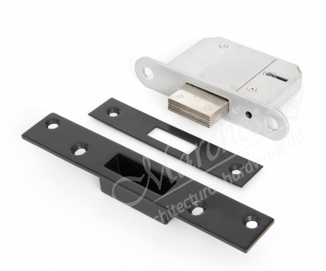 Black 2.5" British Standard 5 Lever Dead Lock - KA - British Standard ...