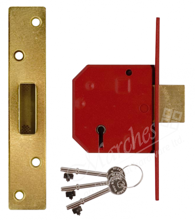 67mm Union 2134E 5 Lever BS Deadlock - Various Finishes - British ...
