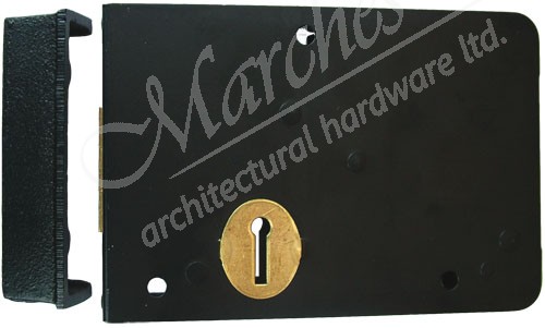 Union Right Hand Rim Deadlock 6''x4" - Black - Rim Locks & Latches ...