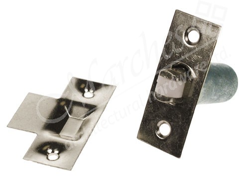 Adjustable Nylon Roller Catch - Nickel Plated - Catches - Latches ...