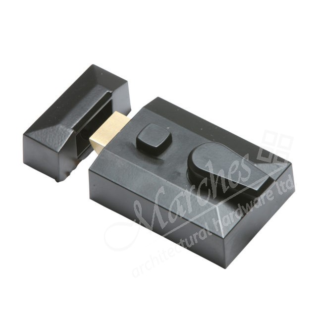 40mm (5143) Narrow Night Latch (Only) - Black - Night Latches & Rim ...