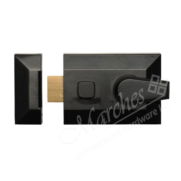 40mm (5143) Narrow Night Latch (Only) - Black - Night Latches & Rim ...