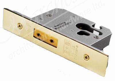 Euro Profile Dead Lock 3" - PVD Brass - Euro Profile Lock Cases ...
