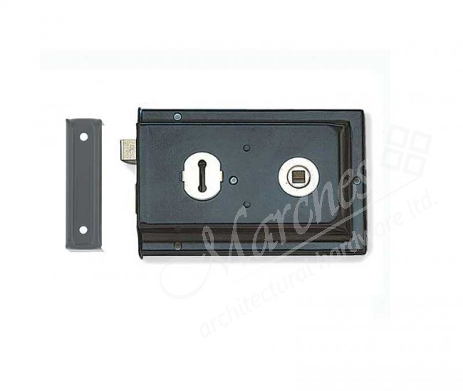 Rim Lock Lipped - Black - Rim Locks & Latches - Locks & Security ...