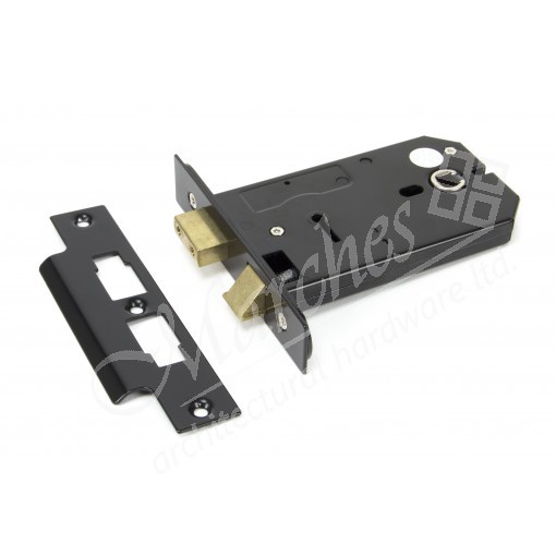 5" Horizontal 3Lever Lock Black - Horizontal Locks and Latches ...