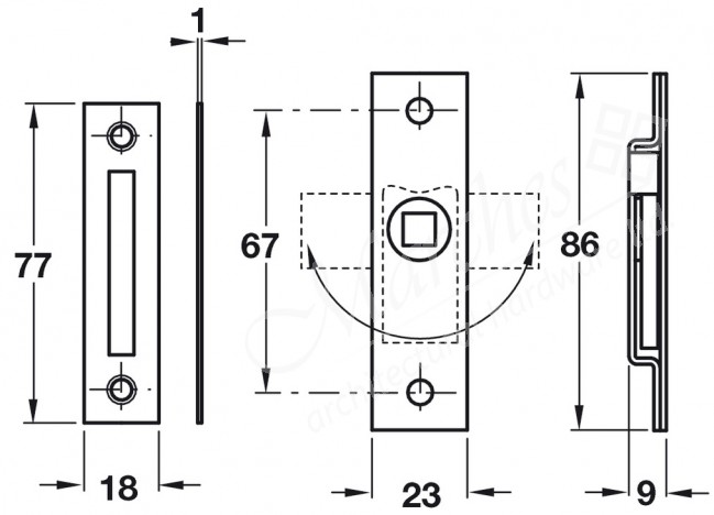 Rim Lock, Budget - Zinc Plated - Cabinet, Camlocks & Budget Locks ...