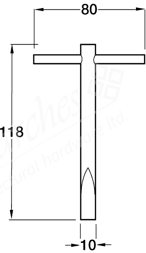 Budget Lock (T) Key - Cabinet, Camlocks & Budget Locks - Locks ...