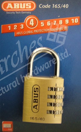 Abus Combination Padlock 165/40 - Padlocks, Hasp & Staple - Locks ...