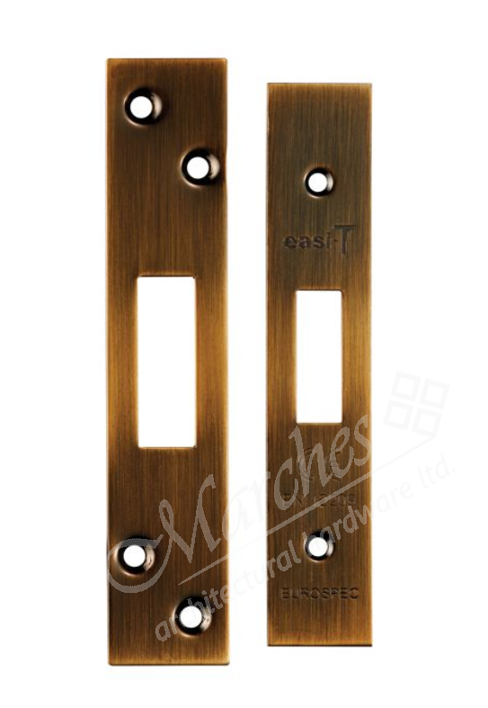 Forend and Strike Pack to Suit EDS/LDS Deadlock - Antique Brass - Euro ...