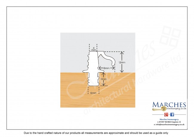 Weather Bar with 8mm Extended Flap 2.4m - White - Weather Bars - Door ...