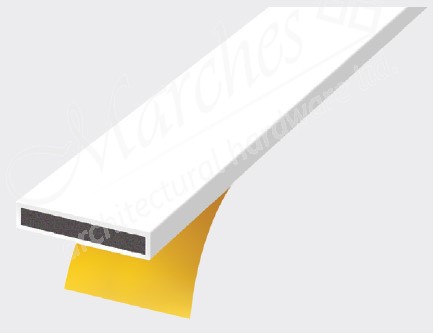 20mm x 4mm Intumescent Strip White 2.1m (60min) - Fire & Smoke Seals ...