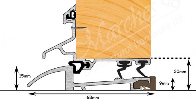 Mobility Weatherbar Kit 20 Aluminium 914mm - Inward Opening Door ...