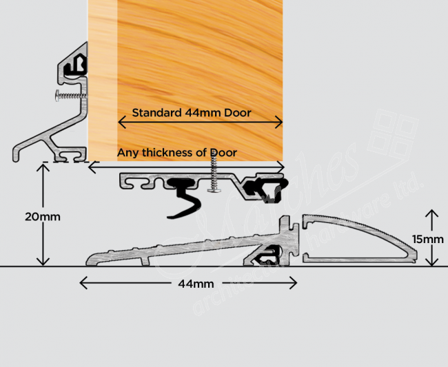 Exitex Outward Threshold & Deflector Gold 914mm - Deflectors ...