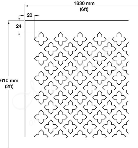 Radiator Panel Mdf 610x1830x3 - Marches Architectural Ironmongery