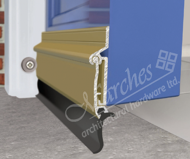 Exitex Auto Seal Weatherbar Gold - Various Sizes - Inward Opening Door ...