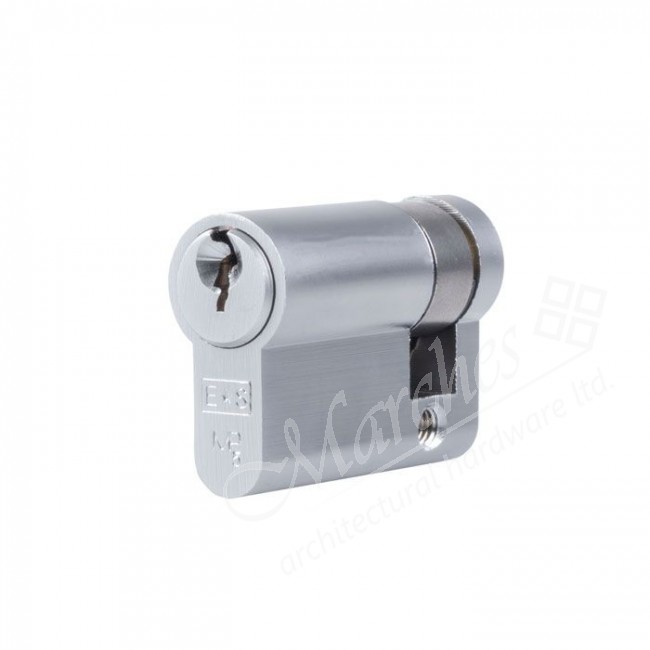 Single (Half) Euro Cylinder Keyed Alike - Satin Chrome - Single (Half ...