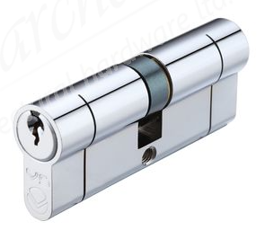 30/40 Euro Cylinder Keyed Alike - Polished Chrome - Double Euro ...