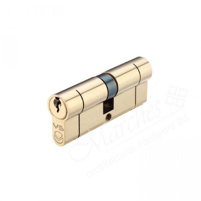 45/45 Euro Cylinder Keyed to Differ - Polished Brass - Double Euro ...