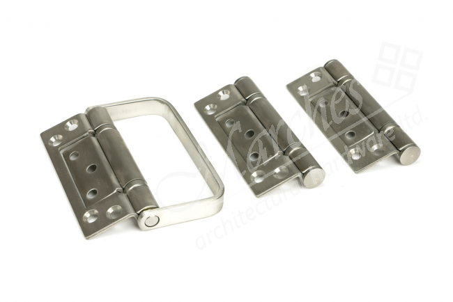 E2 Half Offset Hinge Set & Handle SSS - Centor E2 Bi-Fold System ...