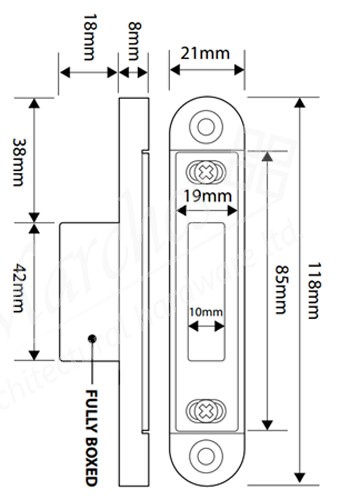 Adjustable Twin Shoot Bolt Keep - Keeps & Shootbolts - Multi Point ...