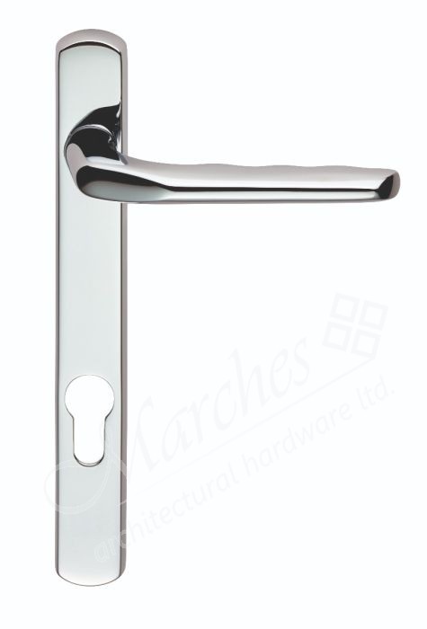 Carman Narrow Plate Handle 92mm Centres - Polished Chrome - Ironmongery ...