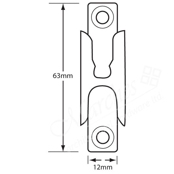 Single Universal Keep - Espag Keeps & Strikes - Espagnolette Window ...