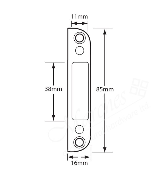Ferco Centre Latch Keep - Door Hardware - Clearance Sale - Marches ...