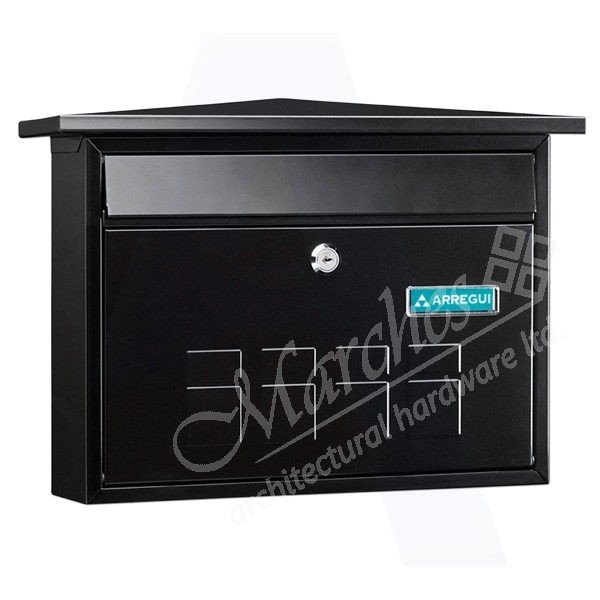 Arregui Deco Post Box - Black - Post Boxes - Gate & Garage Hardware ...