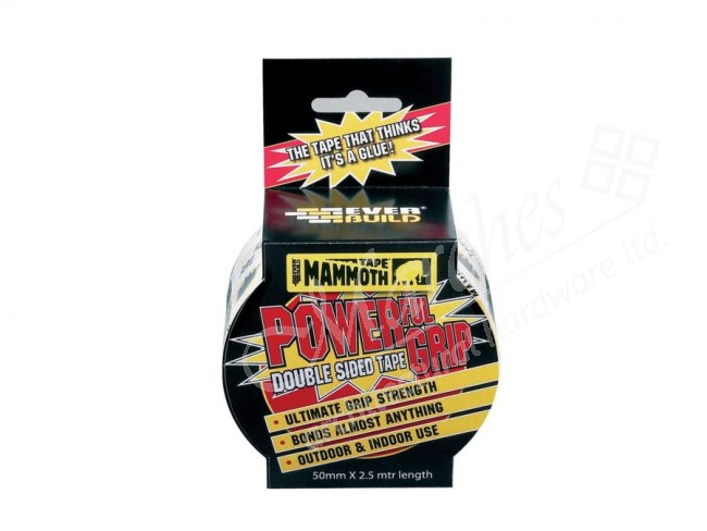 Everbuild Power Grip Double Sided Tape 50mm x 2.5m - Tapes - Safety ...
