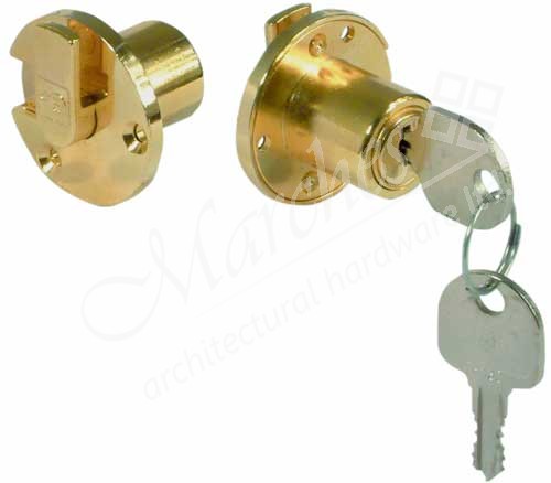 Rondell inlaid cylinder flap lock, ø 19 mm cylinder - Inlaid flap locks ...