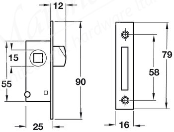 Mortice Budget Lock Bzp 55mm - Budget locks - Locking and Security ...