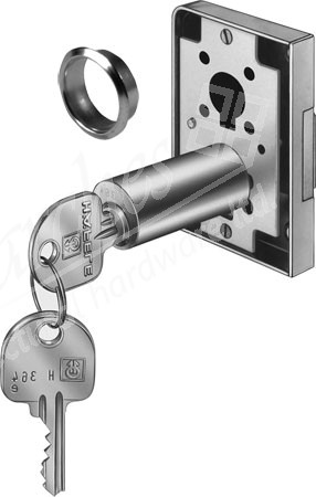 Rim lock with extended cylinder, ø 18 mm cylinder, 25 mm backset, left ...