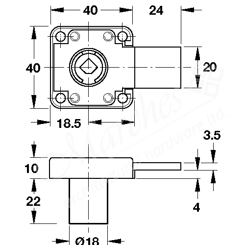 Symo 3000 Rim Lock Lh Ni Pl - Lock cases - Locking and Security ...