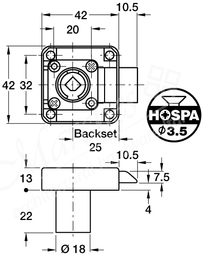 Spring Bolt Lock Symo Np 18/22 Lh - Symo 3000 locking system - Office ...