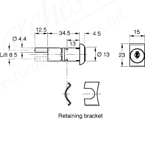 Central locking rotary cylinders, ø 13 mm - Lock cases - Locking and ...