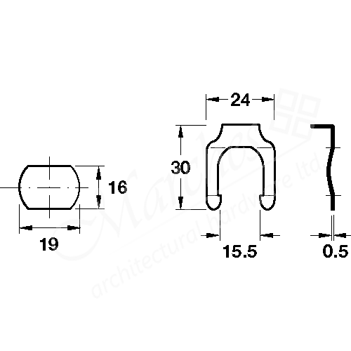 Steel Clip Ni Pl - Lock accessories - Locking and Security ...