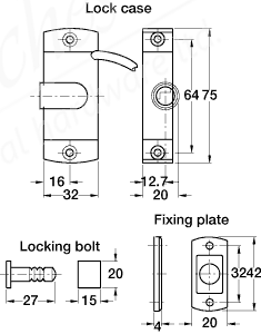 Dialock FLC furniture lock case - Lock cases - Locking and Security ...