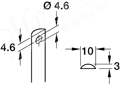 Profile Rod 2000mm Zinc Plated - Lock cases - Locking and Security ...