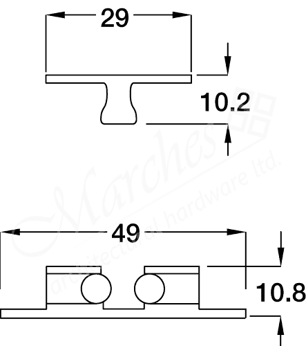 Ball Catch 50mm Pol Brass - Ball catches - Locking and Security ...